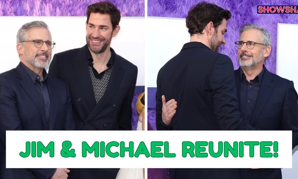 'Jim' & 'Michael Scott' Reunite As John Krasinski Premieres His ...
