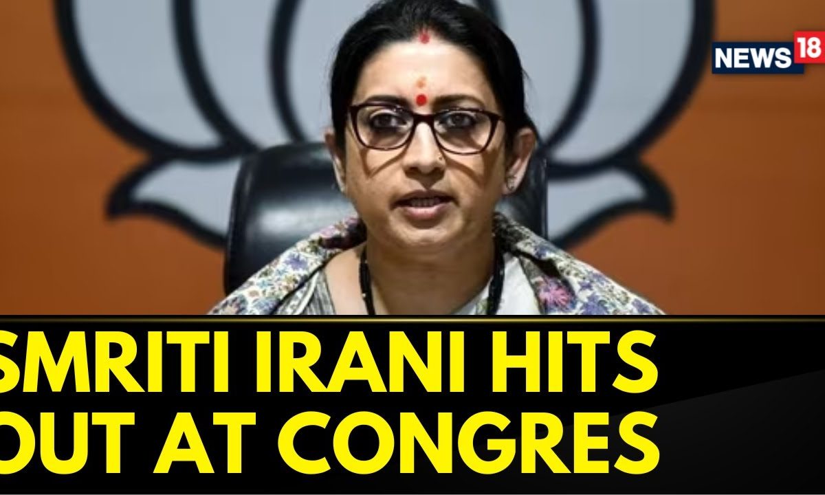 Exclusive: Union Minister Smriti Irani's Big Allegations Against Congress | BJP Vs Congress - News18