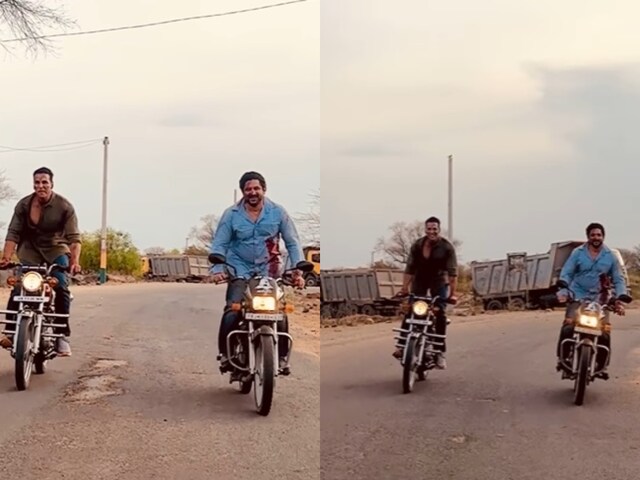Akshay Kumar, Arshad Warsi Go On A Bike Ride As They Wrap Jolly LLB 3 ...