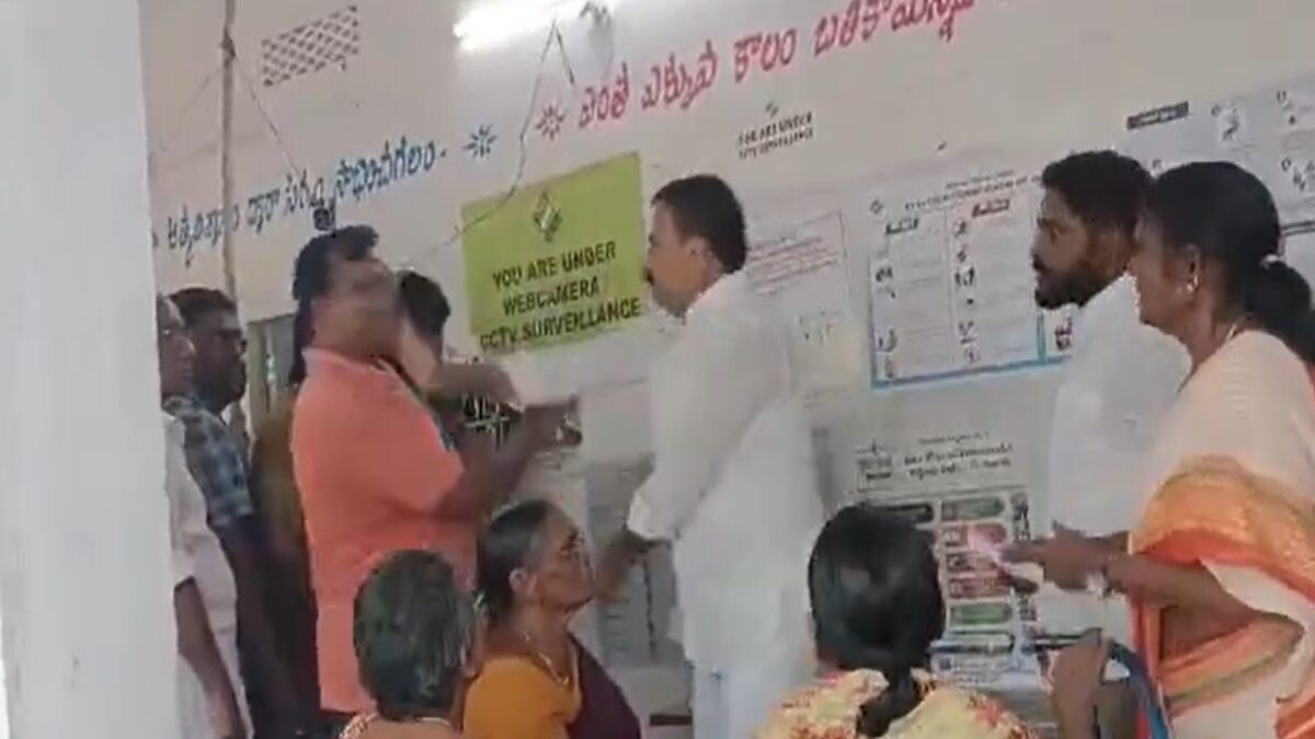 YSRCP MLA Shivakumar Slaps Voter At Andhra Polling Booth, He Hits Back ...