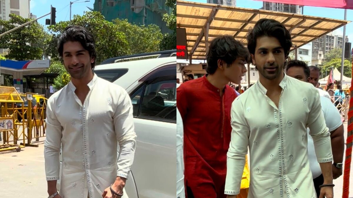 Heermandi’s Tajdar aka Taha Shah Badushha Visits Siddhivinayak Temple ...