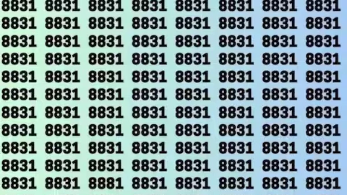 Optical Illusion: Find The Number 8881, You Have 10 Seconds - News18