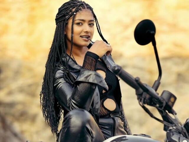 Actress Bhoomi Shetty's Latest Pics With Royal Enfield All About Fierce ...