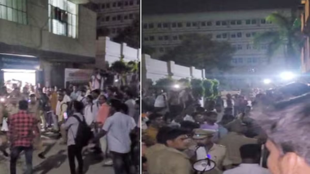 Students Protest At Kanpur's Maharana Pratap College Over Alleged CUET ...