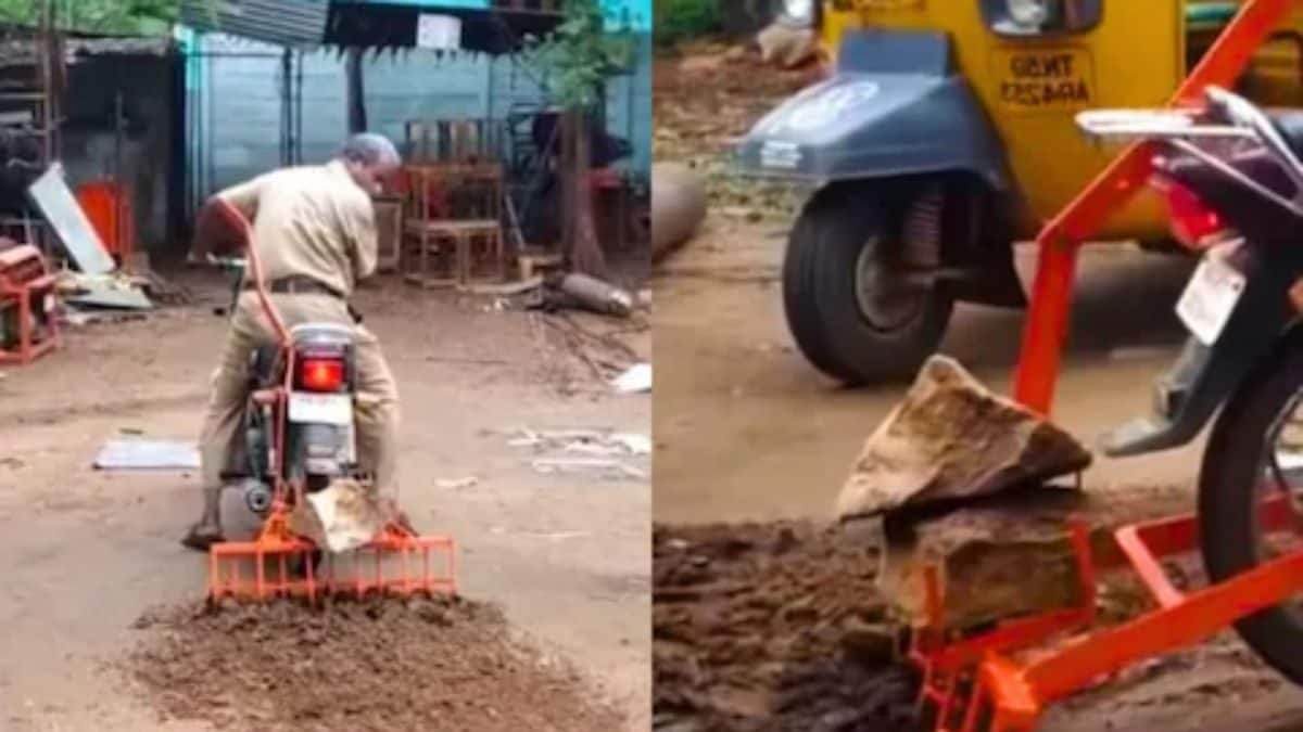Man’s ‘Desi Jugaad’ To Plough Field Using Motorcycle Will Leave You ...