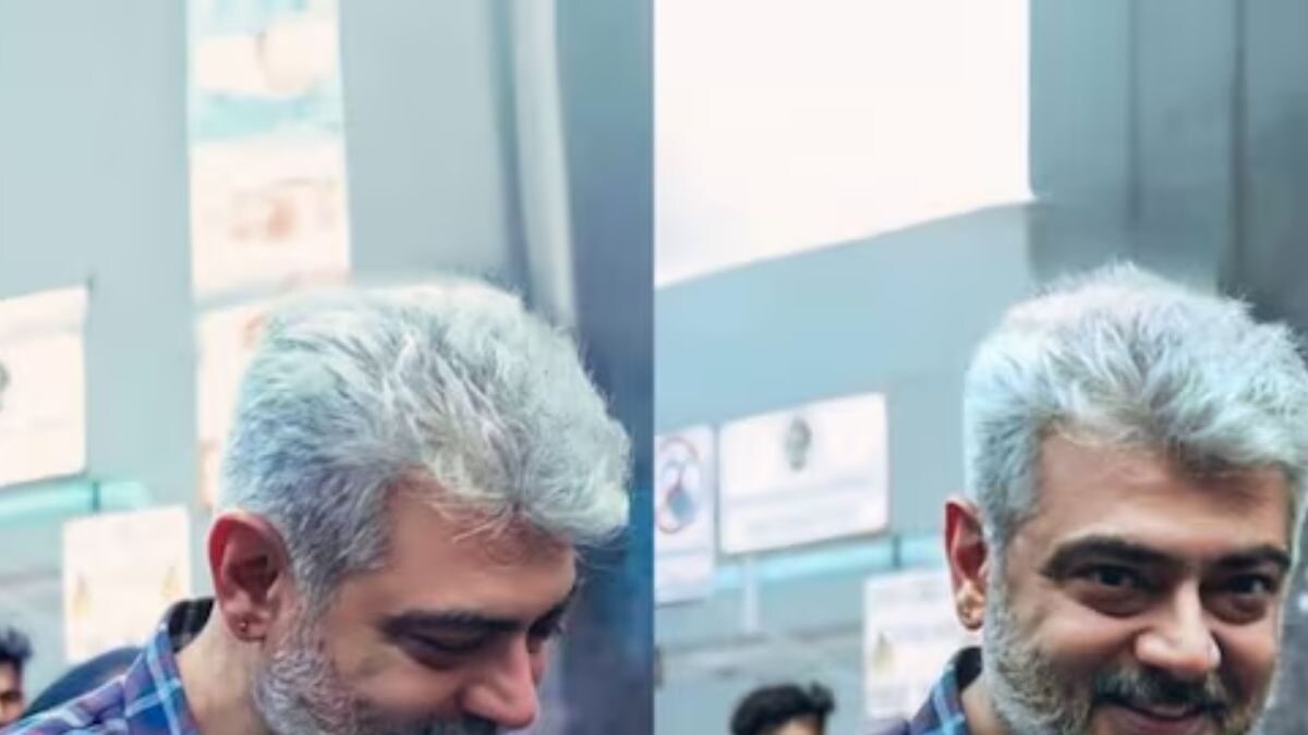 Ajith Kumar’s Sharp And Radiant Look In Chequered Blue Shirt Has ...