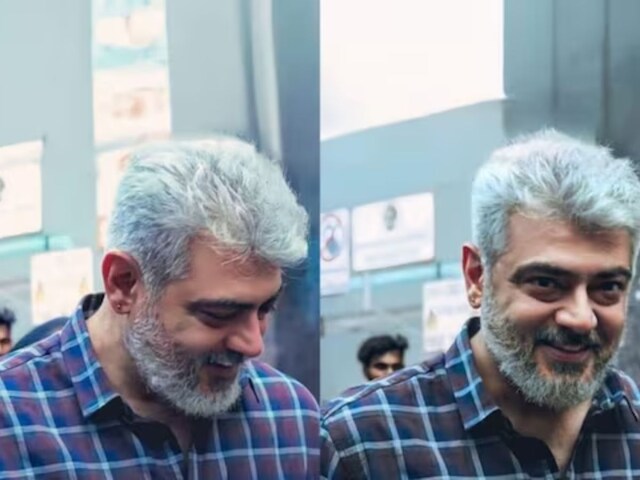 Ajith Kumar’s Sharp And Radiant Look In Chequered Blue Shirt Has ...