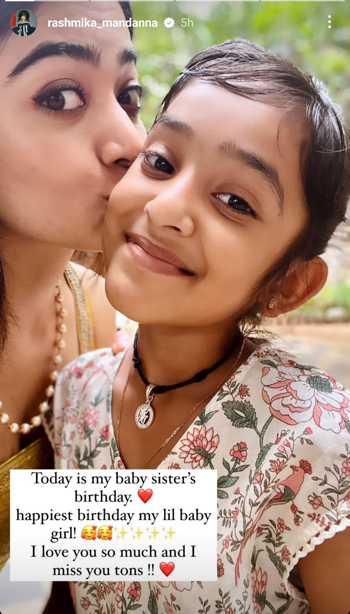 Rashmika Mandanna's Heartwarming Birthday Post for Sister Shiman Goes ...