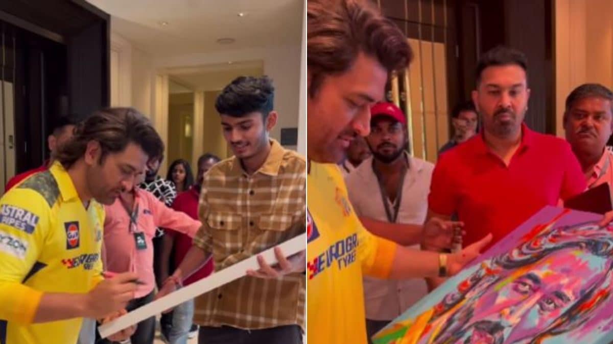 WATCH: MS Dhoni Giving His Approval To Fan-Art is the Best Thing On ...