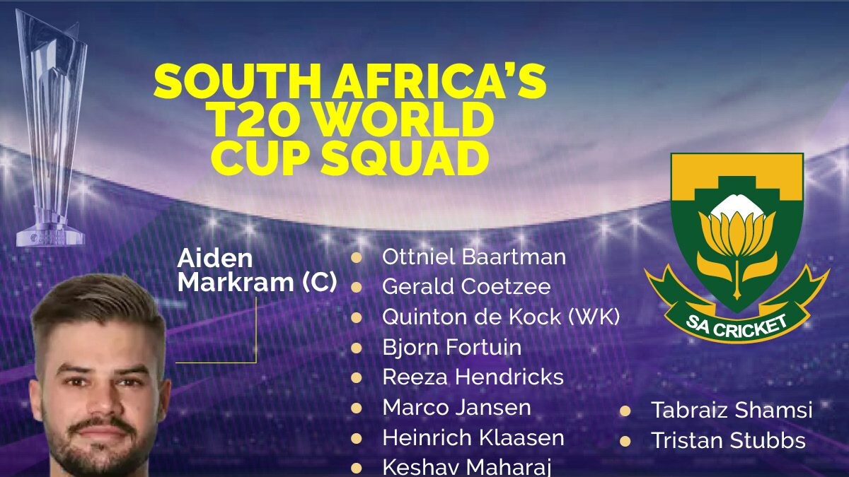 South Africa's T20 World Cup Squad: Full Schedule, Match Timings in IST ...