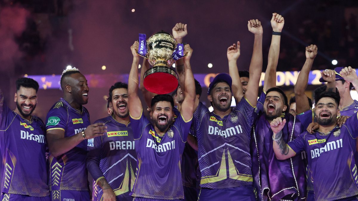 Kolkata Knight Riders Clinch IPL 2024 Trophy: Relive Their Celebratory Moments Here
