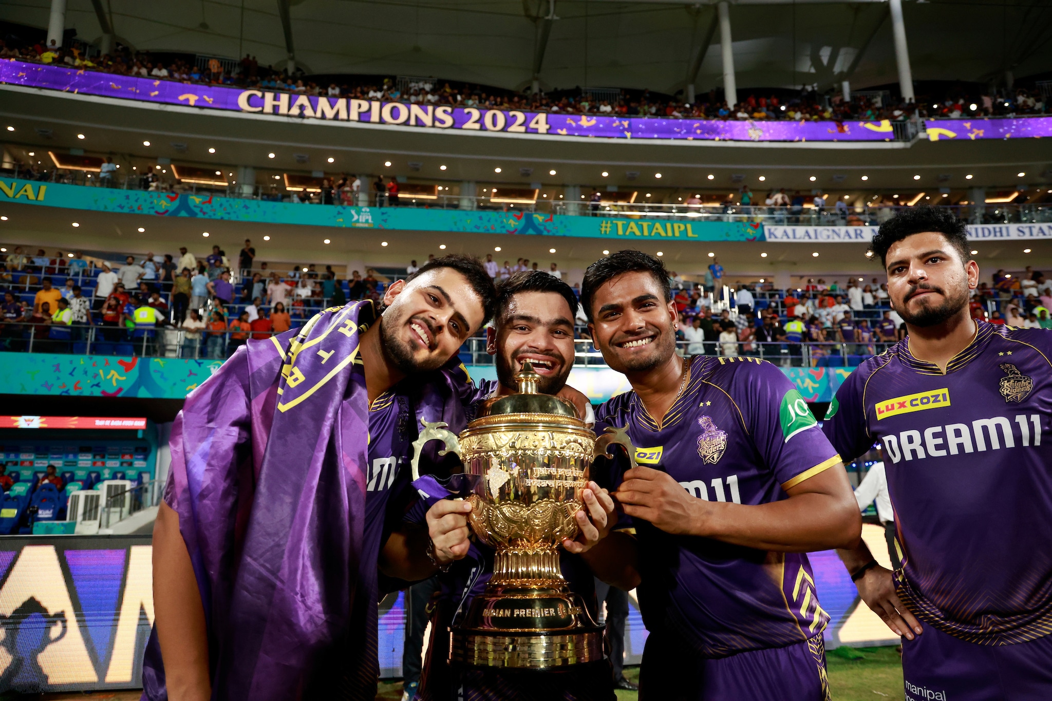 Kolkata Knight Riders Clinch IPL 2024 Trophy: Relive Their Celebratory ...