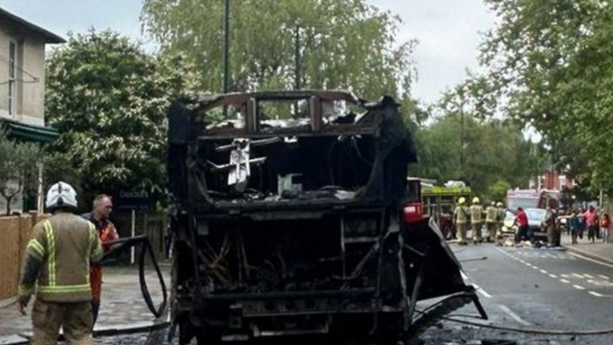 Watch: Bus Bursts Into Flames On Busy London Road, None Hurt; Fourth ...