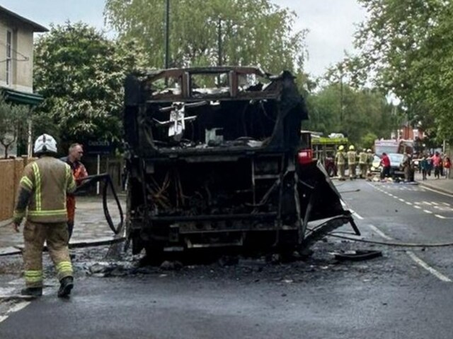 Watch: Bus Bursts Into Flames On Busy London Road, None Hurt; Fourth ...