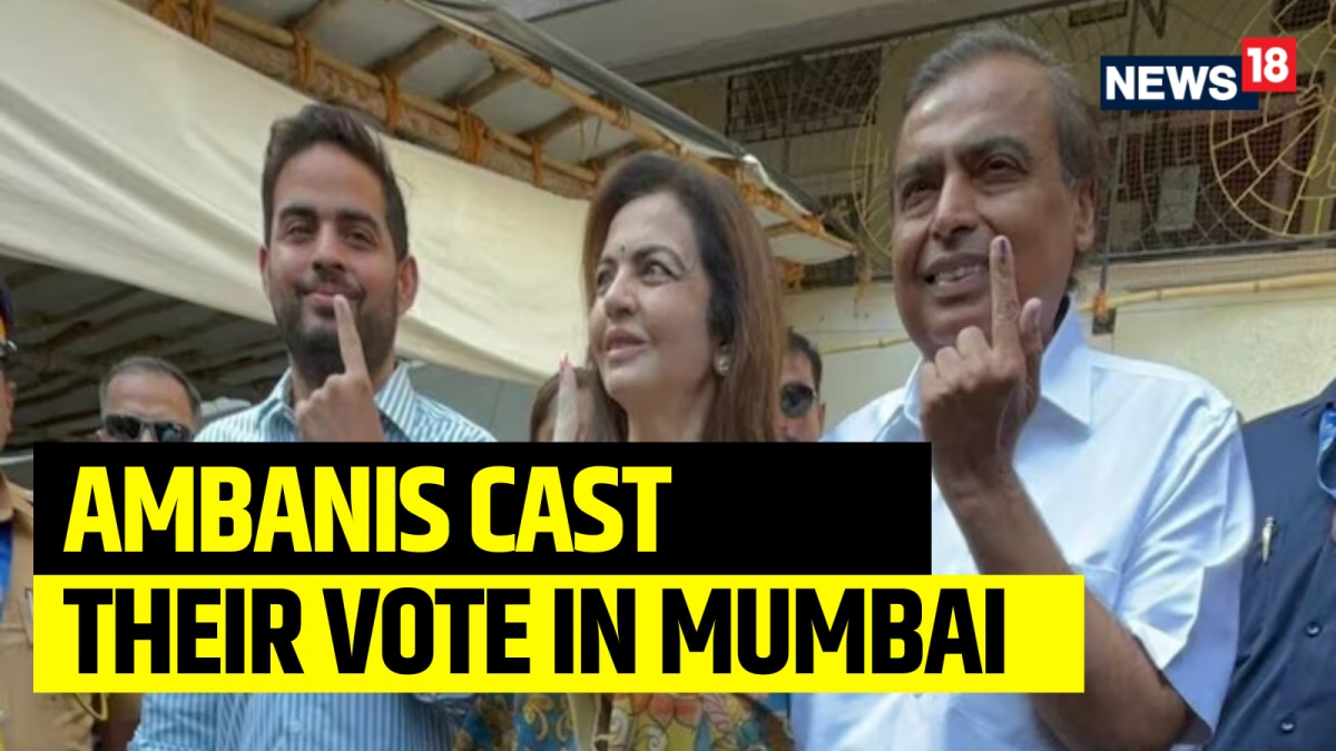 Ambani Family Cast Their Vote In Mumbai Today - News18