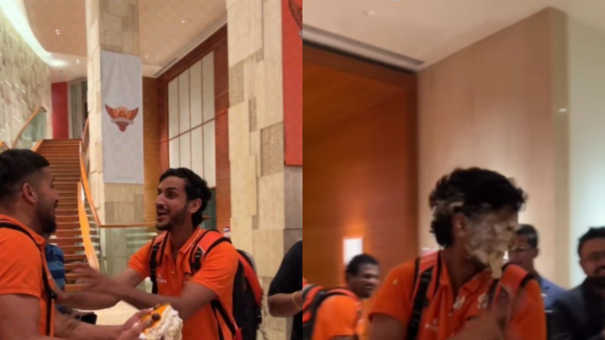 Watch: Shahbaz Ahmed Gets Angry at SRH Teammate After Having His Face ...