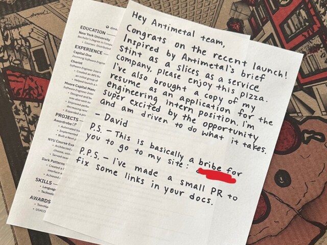 Man Delivers Pizza To CEO Along With His Resume: '100% Getting An ...