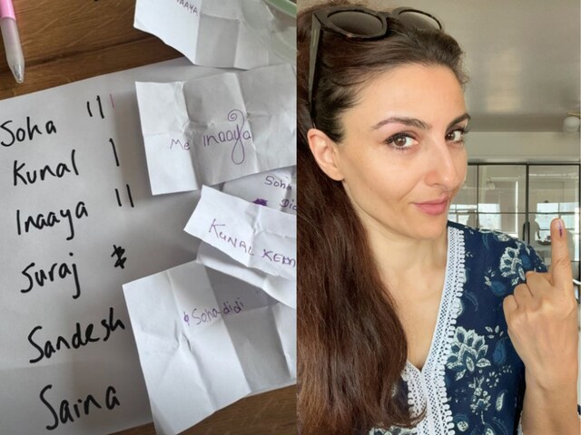 Soha Ali Khan Conducts 'House Election' To Ensure If Everyone In Family ...