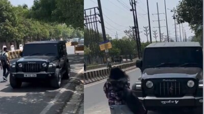 SUV Driver Detained After Viral Videos Of Rash Driving Outside Noida's ...