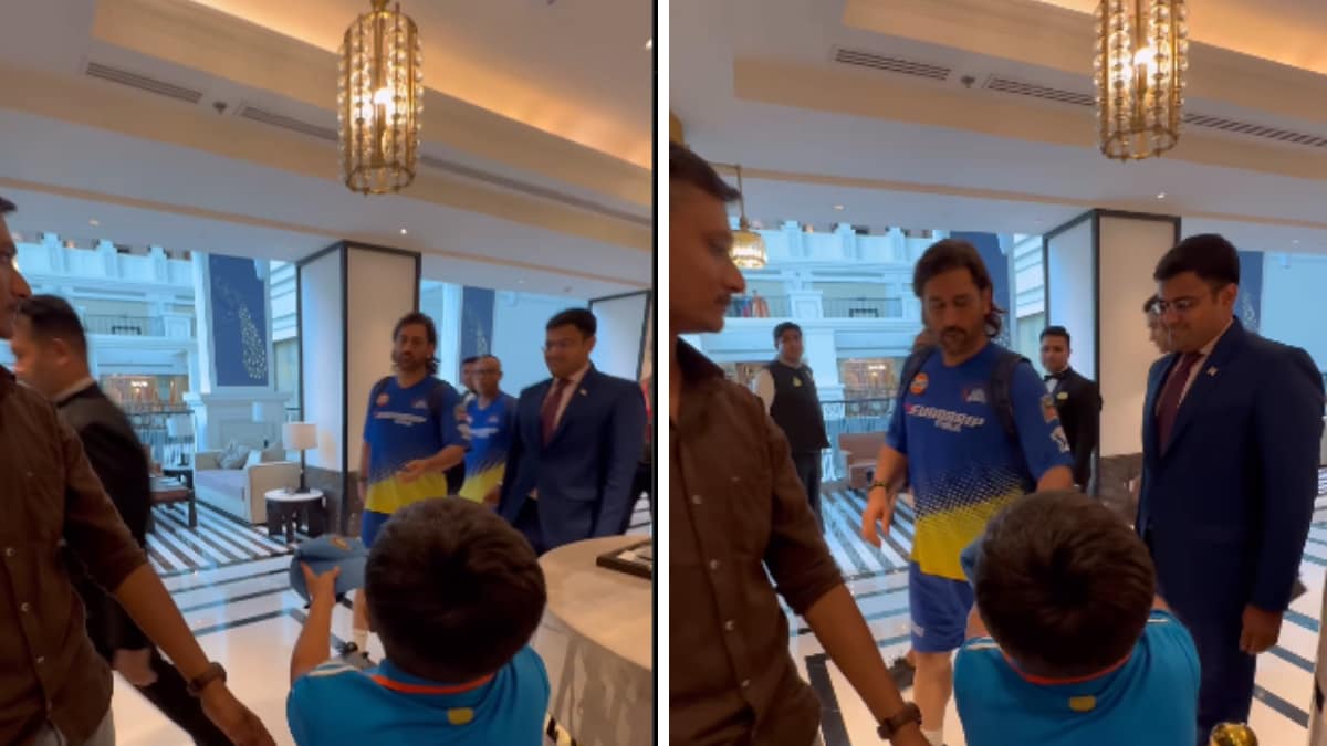 Watch: Young Fan's 'Dream Come True' Moment As MS Dhoni Signs His Cap ...