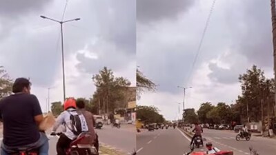 Watch: Royal Enfield Bullet, Hit By Speeding Bike, Remains Stable ...