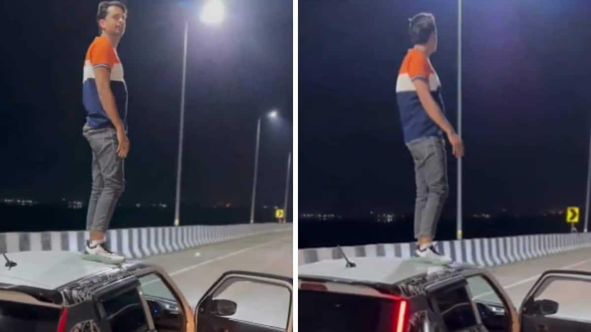 Man Climbs Atop Moving Car To Perform Deadly Stunt, Internet Says 'Part ...