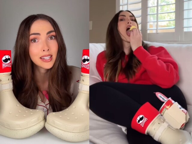 Crocs X Pringles Special Collection Comes With A Snack Holder. Yes ...