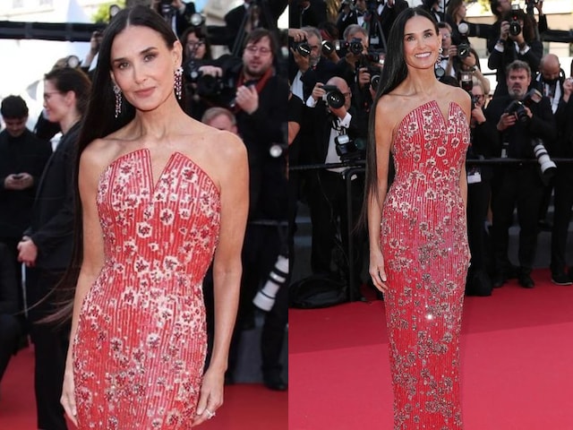 Cannes Red Carpet Got The Right Amount Of Bling, Thanks To Demi Moore's ...
