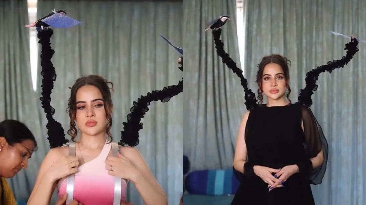 Urfi Javed Looks Stunning In Her Latest Innovative Dress, Fans Say ...