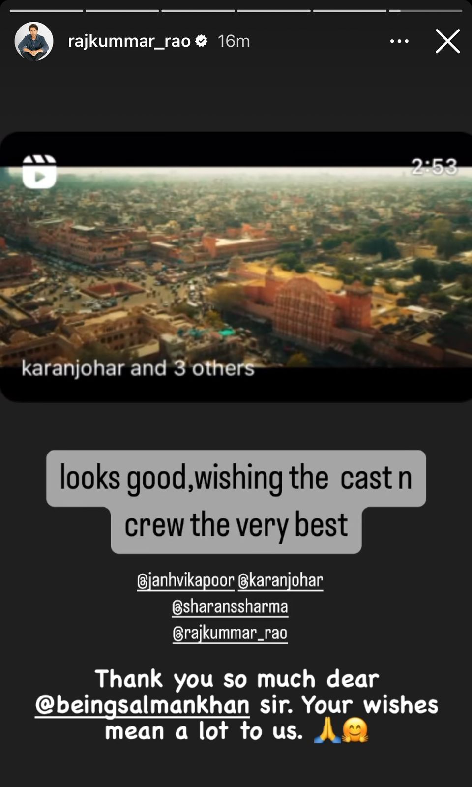Salman Khan Gives A HUGE Shoutout To Mr And Mrs Mahi, Rajkummar Rao And ...