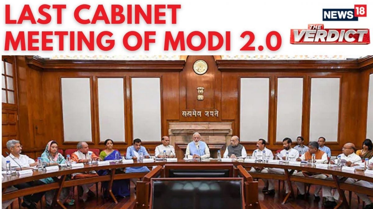 Last Cabinet Meeting Of Modi 2.0 Term Is Underway, First Visuals Out ...