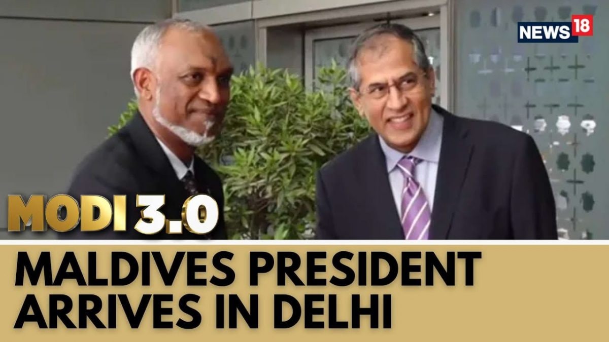Maldives President Mohamed Muizzu Arrives In Delhi For Narendra Modi's ...