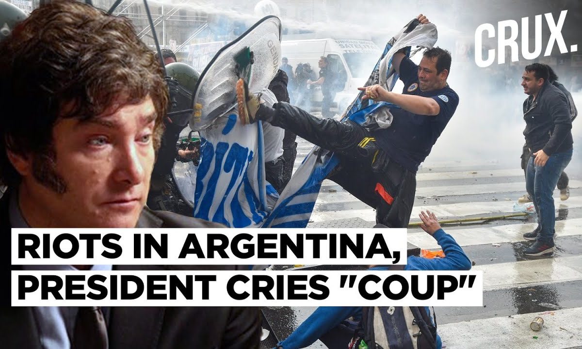 Argentina Protests | Riots, Arson in Buenos Aires Over President Javier ...