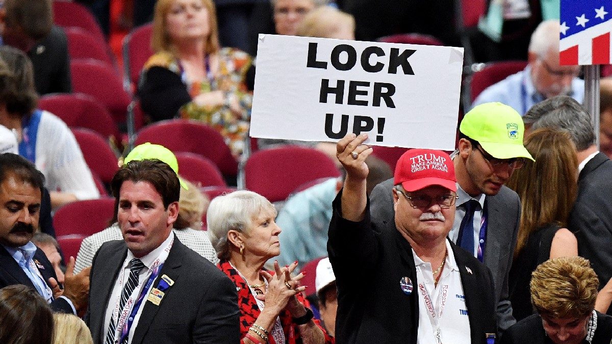Trump Denies Saying 'Lock Her Up', Chant Aimed At 2016 Rival Hillary ...