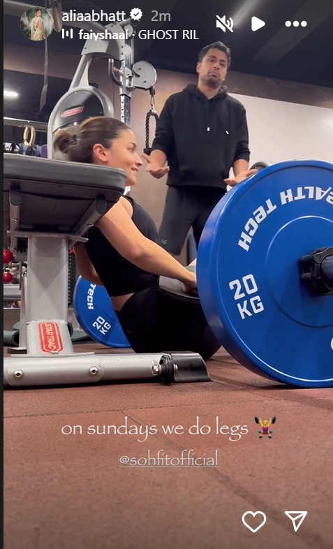 Alia Bhatt Looks Stunning In Black Athleisure As She Shares Sneak Peek ...