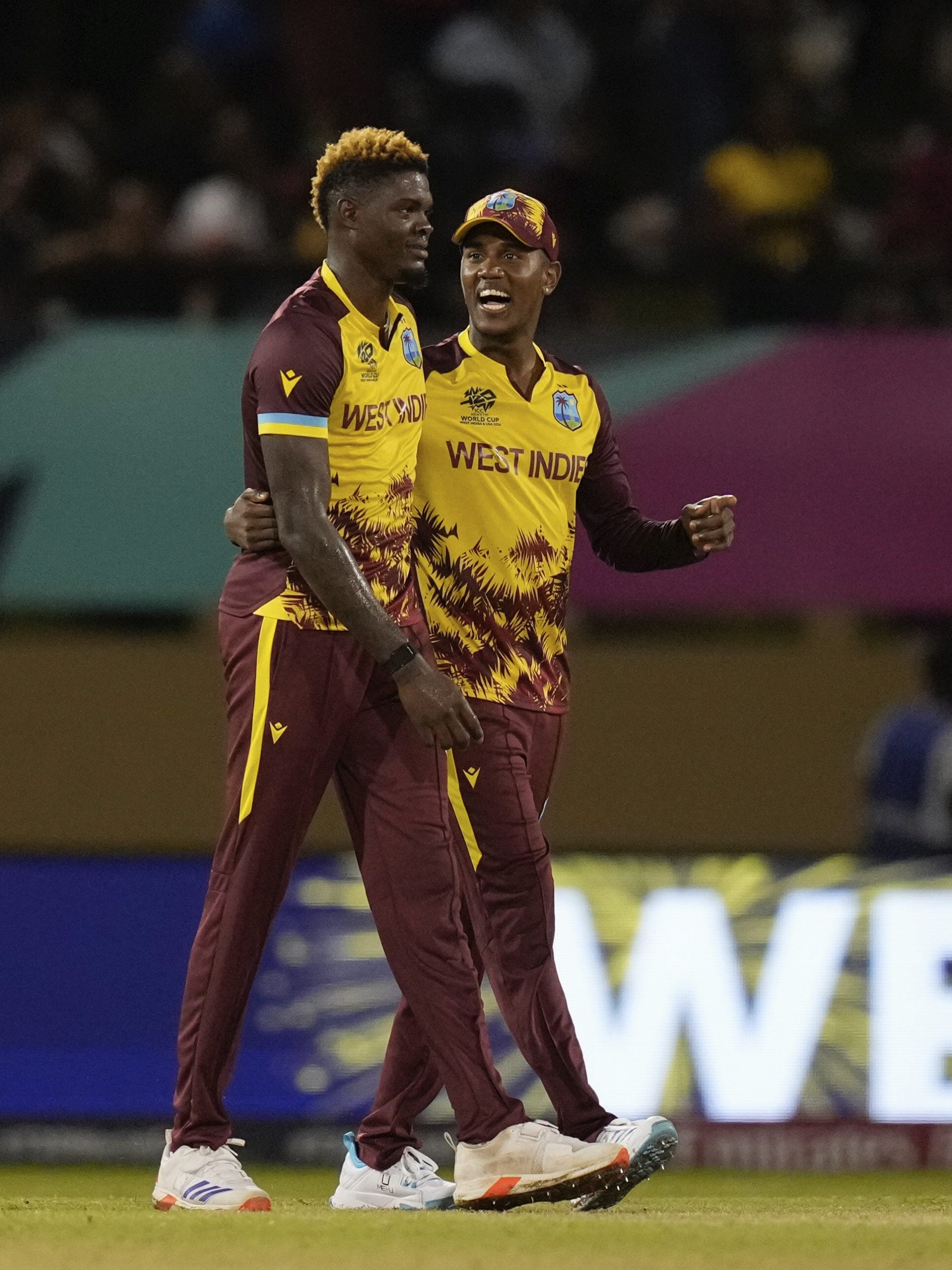 WI vs UGA, T20 World Cup 2024 in Photos: Akeal Hosein's Fifer Helps ...