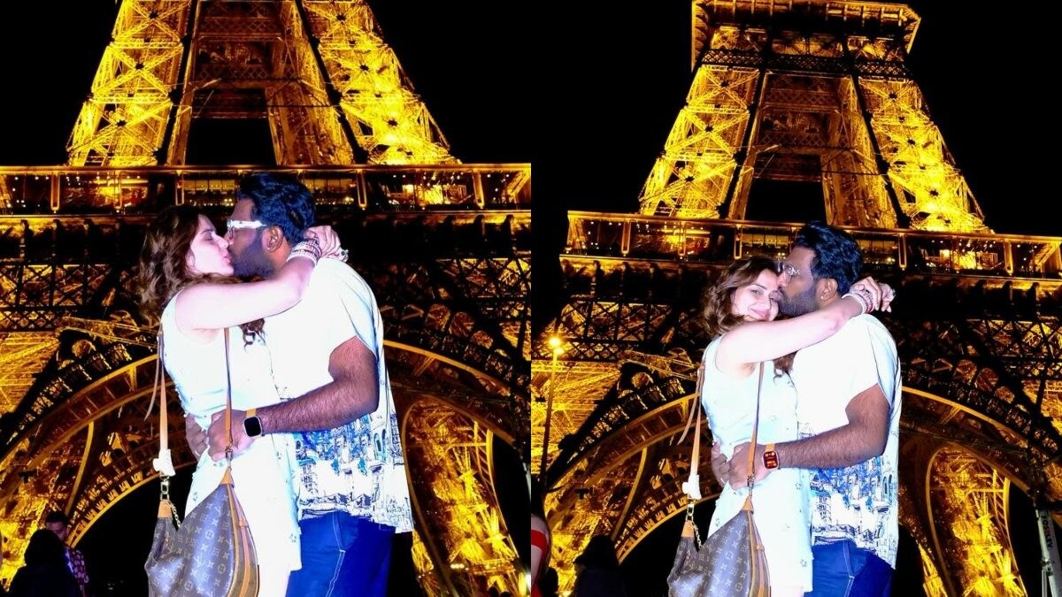 Arti Singh And Dipak Chauhan Seal Their Love With A Romantic Kiss At Eiffel Tower; See Viral ...