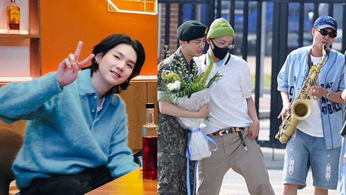 BTS' Jin Discharge Ceremony Videos: Why Did Suga Not Join RM, J Hope ...