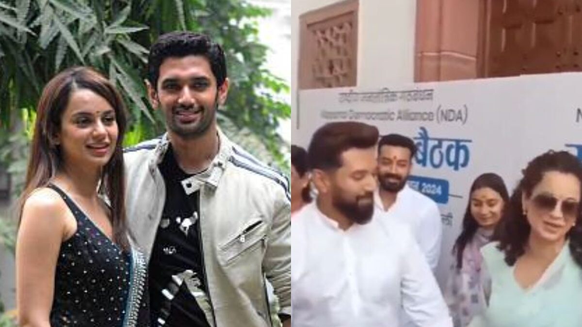 Ex Co-stars Kangana Ranaut And Chirag Paswan Hug, Hold Hands At NDA ...
