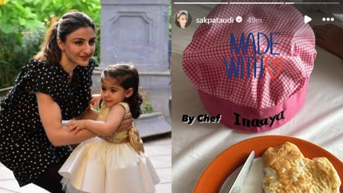 Soha Ali Khan Relishes A Heart-Shaped Omlette For Breakfast Prepared By ...