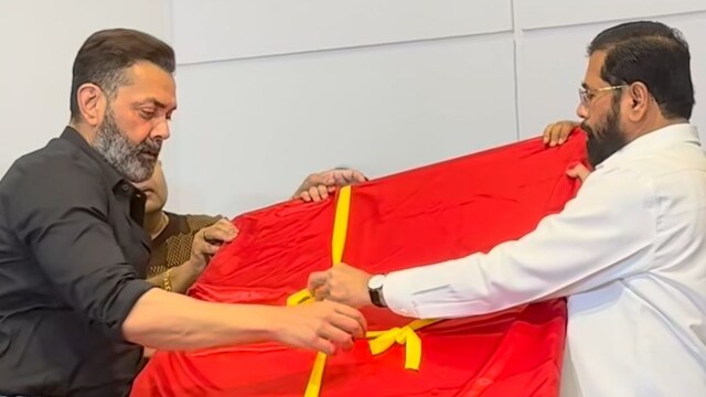 Maharashtra CM Launches Dharmaveer 2 Movie Poster Along With Bobby Deol ...