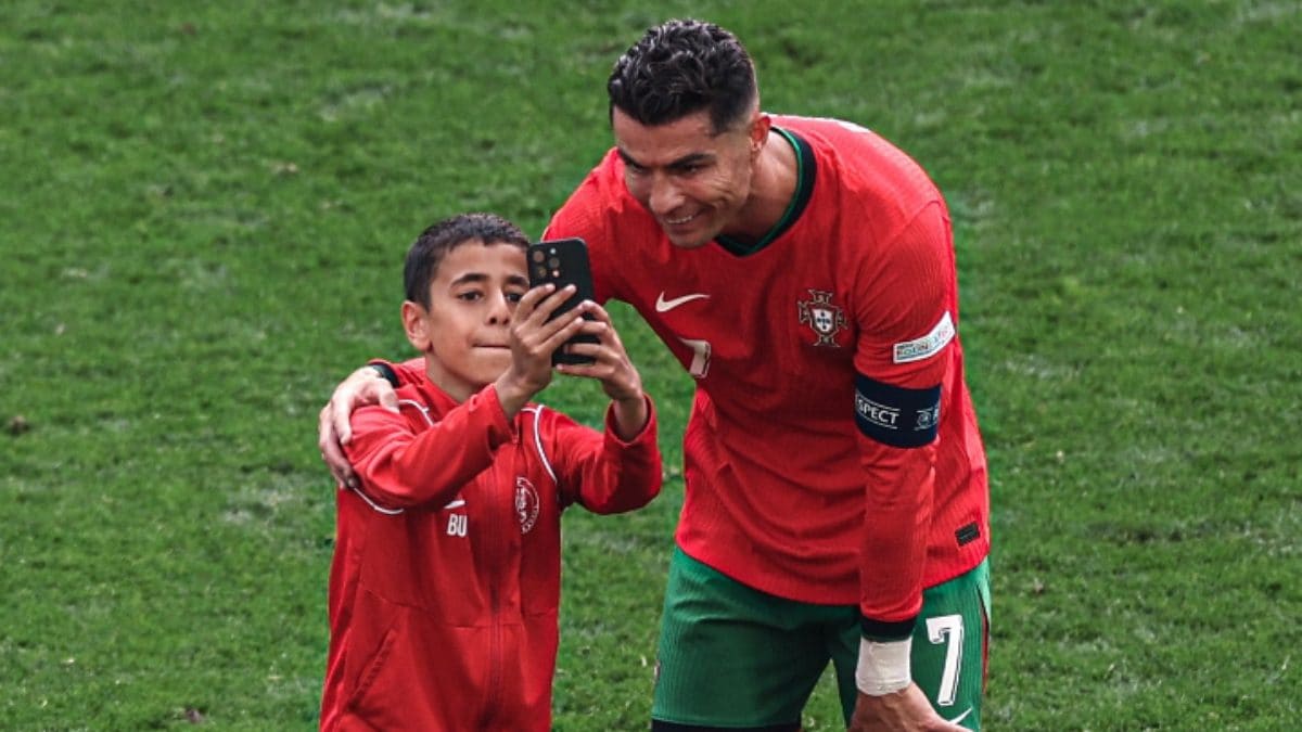 WATCH: Young Cristiano Ronaldo Fan Dribbles Past Security at EURO 2024 ...