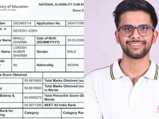 NEET UG 2024: Mark Sheet Of Rajasthan Boy, Who Got 720/720, Goes Viral - News18
