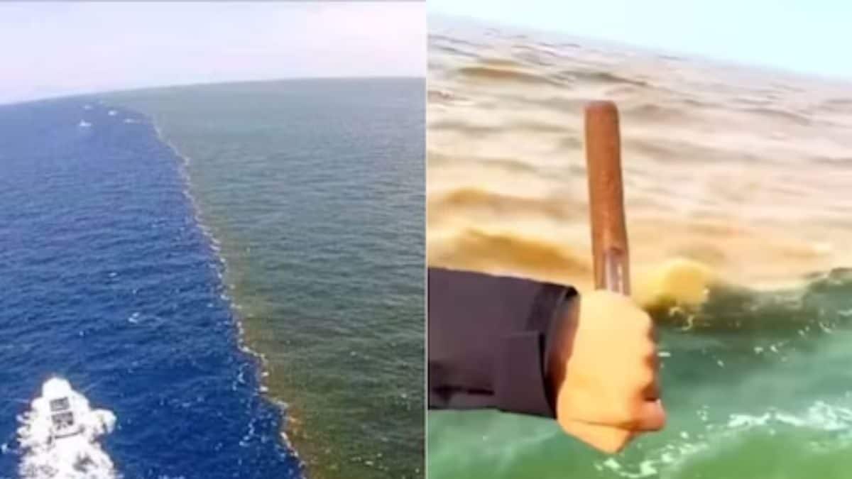 Video Captures Stunning View Of Two Ocean Water Bodies Not Mixing ...