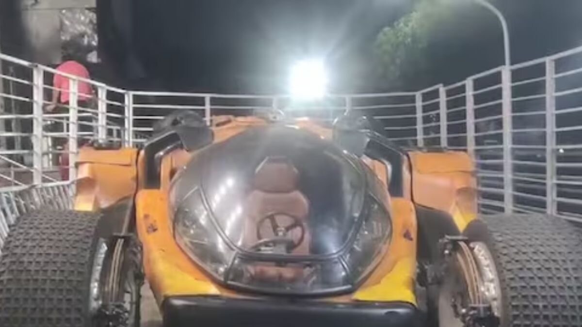 Kalki 2898 AD’s AI-powered Bujji Car Spotted At Prasads Multiplex In ...