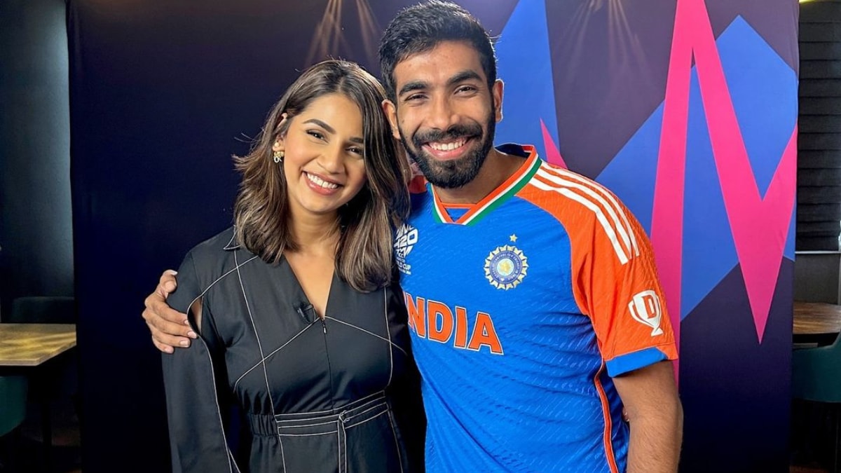 T20 World Cup: Sanjana Ganesan Asks Husband Jasprit Bumrah About His Dinner Plans After ...