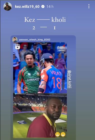 Kesrick Williams, Who Paid the Price for Mocking Kohli with Notebook ...