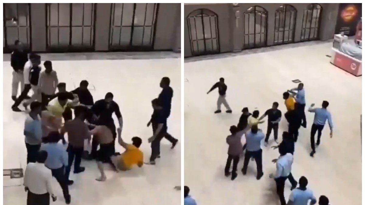 Man Thrashed At Garden Galleria Mall in Noida | Video | India News - News18