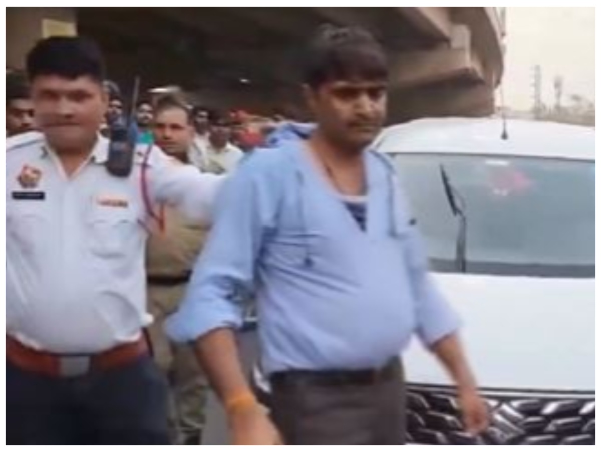 Haryana Traffic Police Dragged By Drunk Driver After He Asked For Car