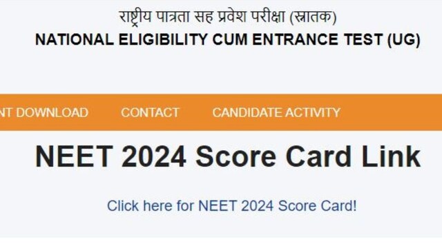 NEET Result 2024 LIVE: NTA Releases NEET Results at ntaneet.nic.in; 67 ...